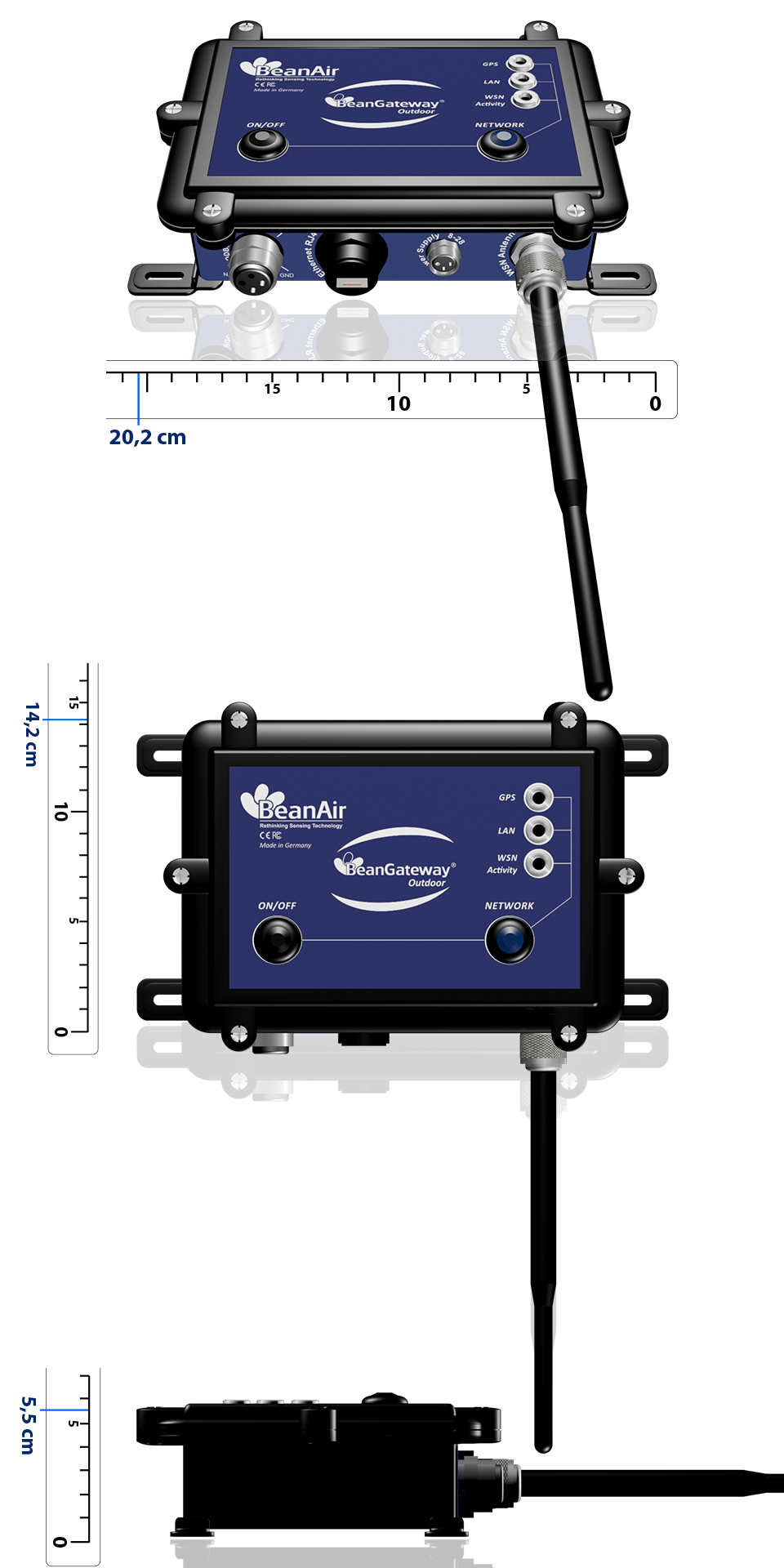 Waterproof Wireless IOT Gateway | Modbus TCP & RS485 | Overview - BeanAir Waterproof Wireless IOT Gateway | Modbus TCP & RS485 | Overview - BeanAir